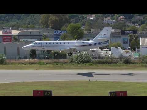 Cessna Citation Sovereign | Aerowest | D-CAWB | Landing at Cannes Mandelieu