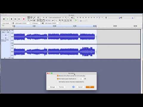 How to transfer a Cassette Tape to MP3 on your computer using Audacity.