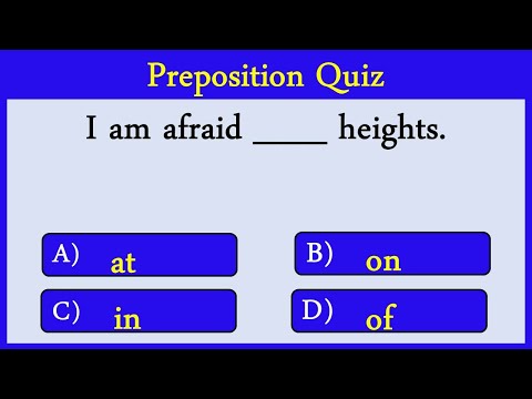 preposition Quiz 6: Can you score 15/15?