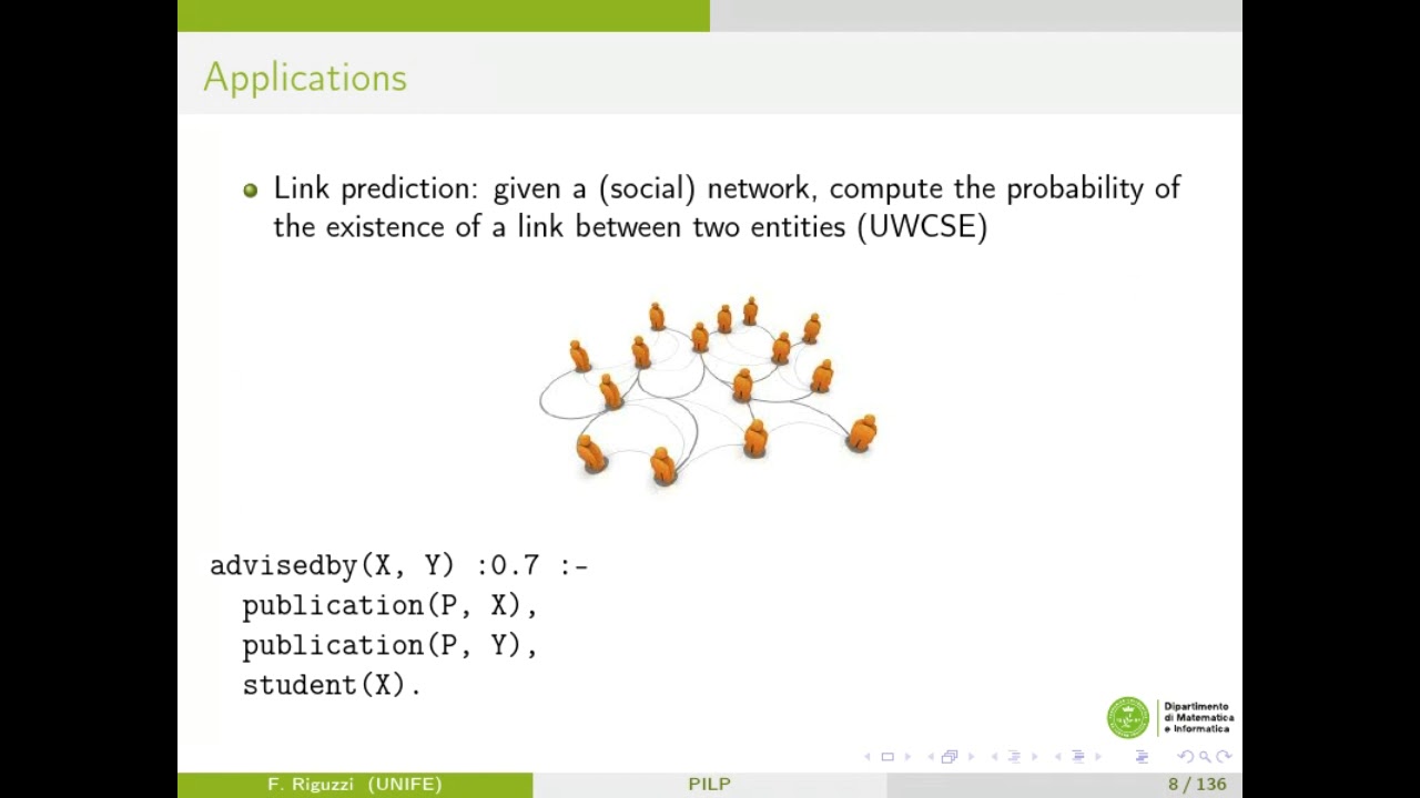 Fabrizio Riguzzi - Probabilistic Inductive Logic Programming, part 1