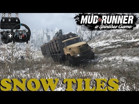 Steam Community :: Video :: SpinTires: MudRunner | Snow Tiles | Map Mod | Kraz-7140 | Wheelcam ...