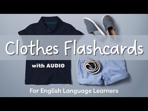 Clothes Flashcards For English Language Learners