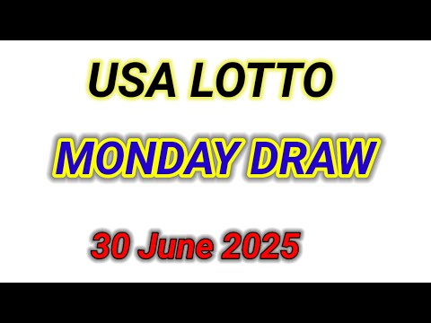 National Lottery Lotto America Draw Result Monday 30 June 2025 | lotto result live
