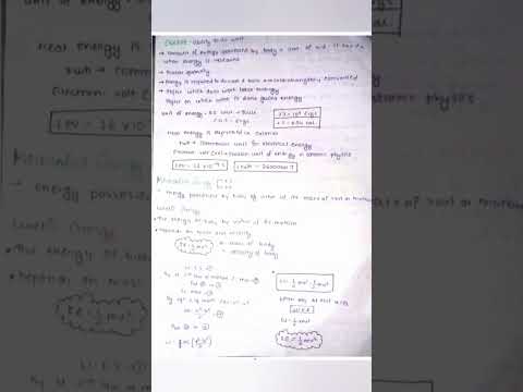 Work, Energy and Power | Class 9 | Notes |