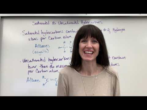 Saturated vs Unsaturated Hydrocarbons