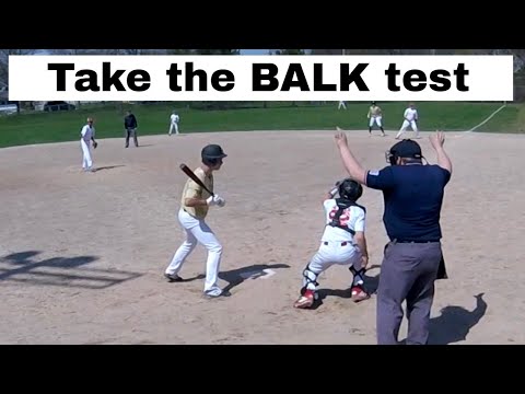 The Balk rule in baseball. Test your understanding.