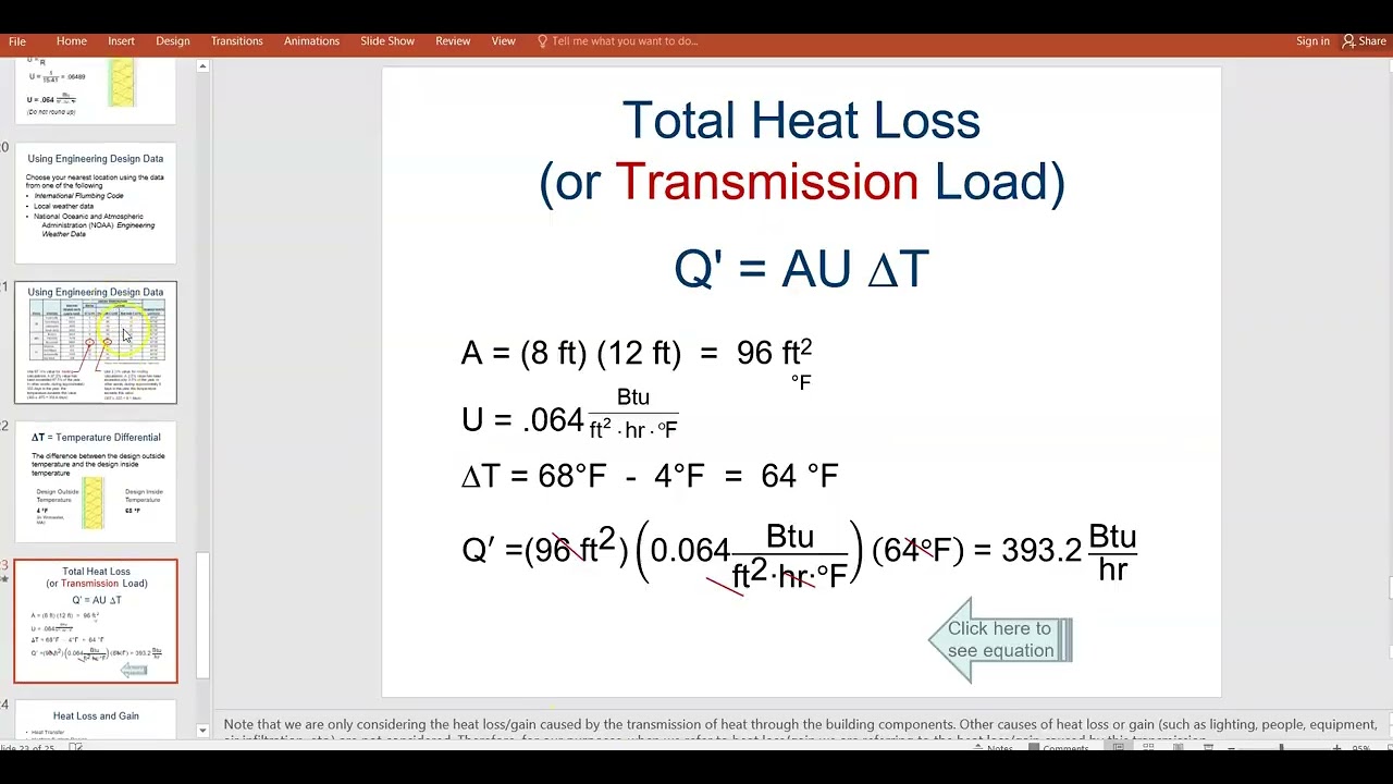 PLTW CEA - Activity 2.2.3 - Heat Energy Transfer Calculations in Excel for Civil Engineering