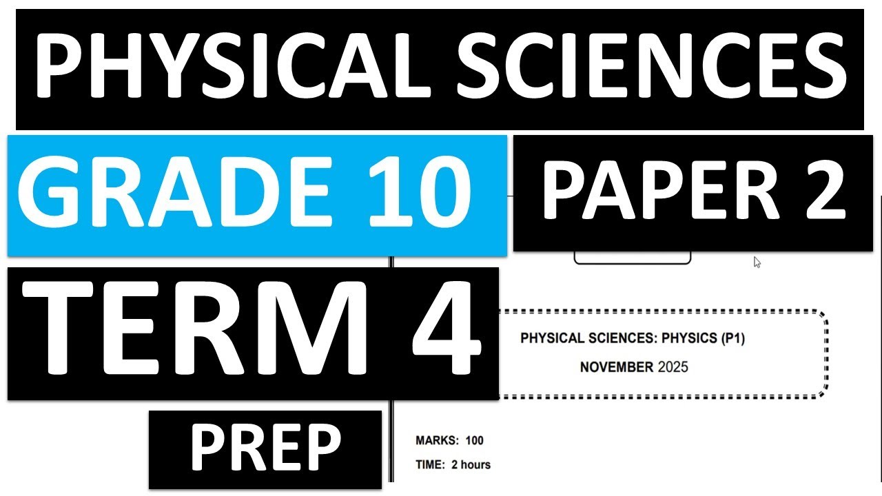 GRADE 10 PHYSICAL SCIENCES GRADE 10 PAPER 2 2025 PHYSICAL SCIENCES P 2 THUNDEREDUC PHYSIACAL SCIENCE