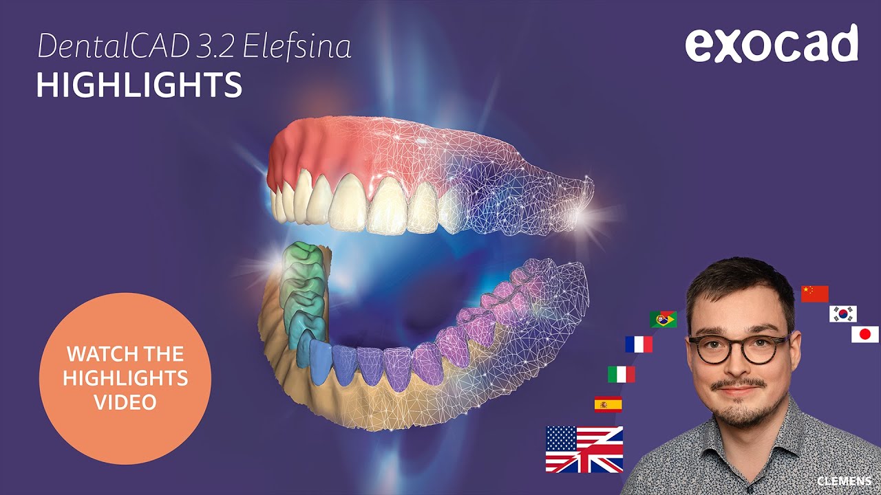 DentalCAD 3.2 Elefsina HIGHLIGHTS tutorial