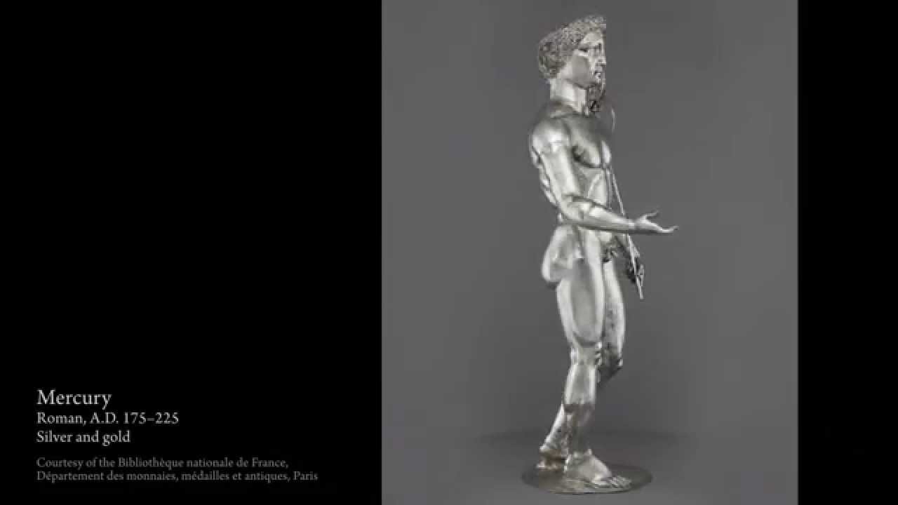 Roman Mercury Statue from the Berthouville Treasure, 360° View