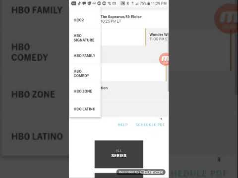 Tv schedule (HBO)