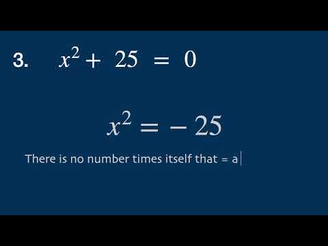 Solve by square roots