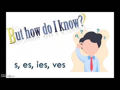Plural Nouns - s, es, ies, ves | Rules for Spelling Plural Nouns