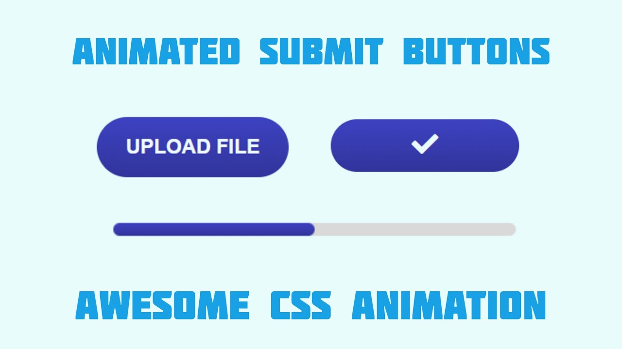 Animated Submit Button using HTML CSS & Javascript | CSS Loading Animation