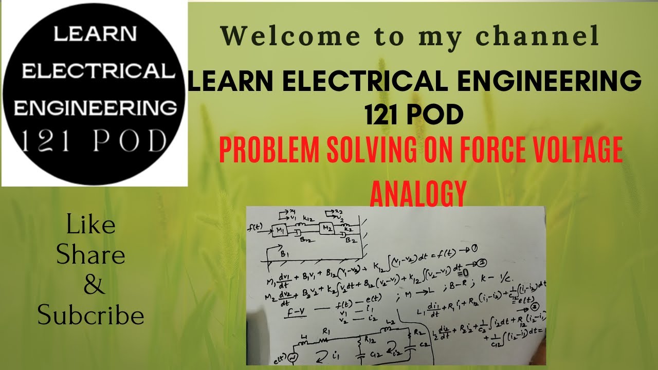 Problem solving on force voltage analogy
