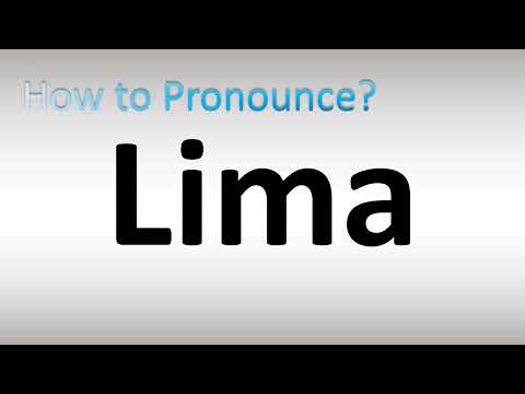 How to Pronounce Lima