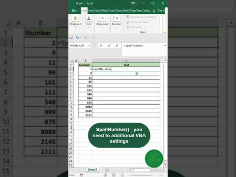spell Number with SPELLNUMBER formula | #excel #microsoft #exceltips #accouting #corporate #msexcel