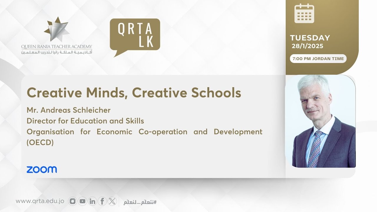 QRTA TALK - “Creative Minds, Creative Schools”