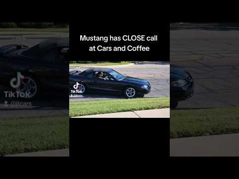 Mustang almost CRASHES at Cars and Coffee in Wichita, KS