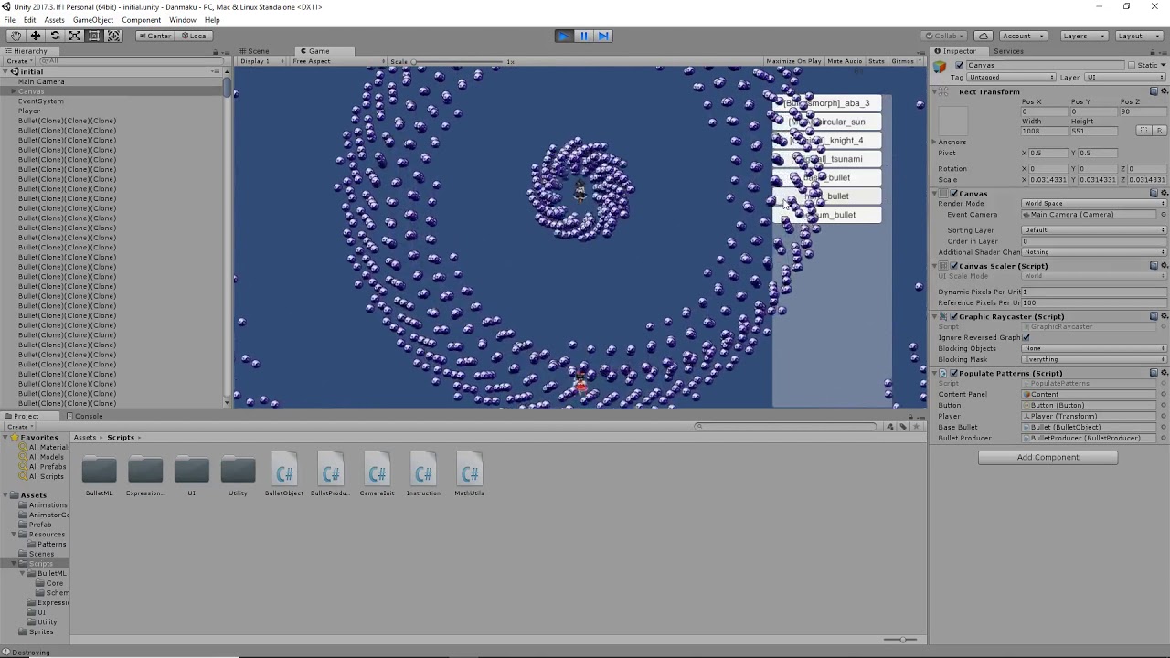 BulletML Unity Implementation Progress