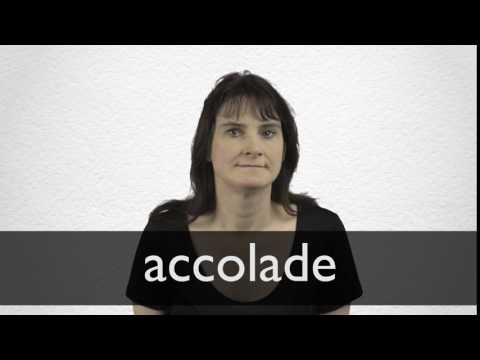 'ACCOLADE' 的 简体中文 Translation | 柯林斯 英语 - 汉语词典