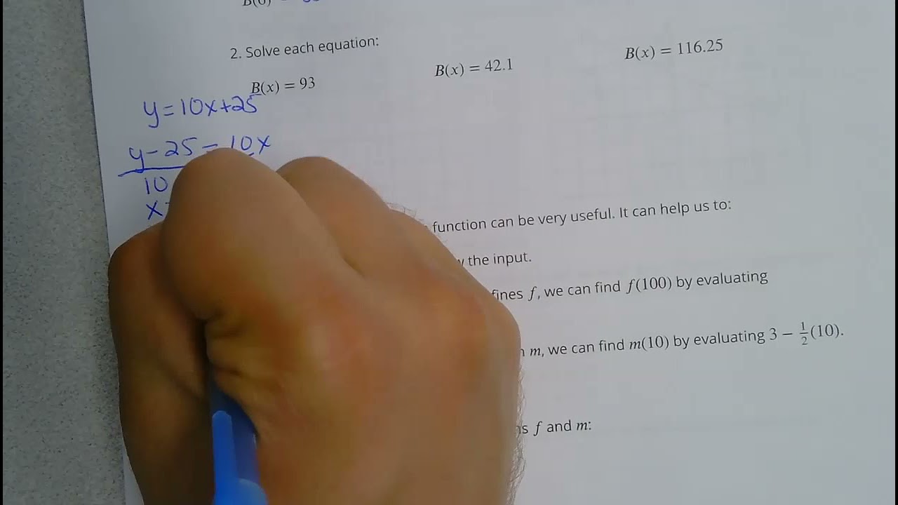 5.3 Function Notation and Graphing Technology