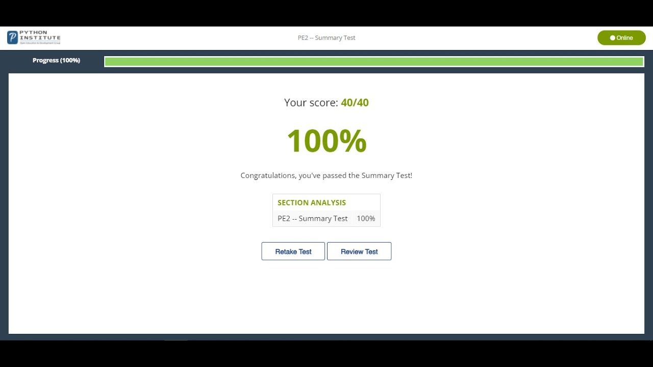 PE 2 - Python Part 2 Summary Test || Python Essentials 2