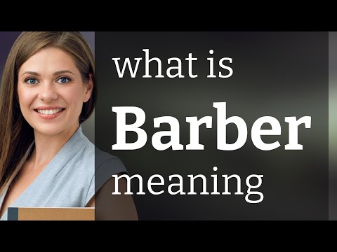 Barber | meaning of BARBER