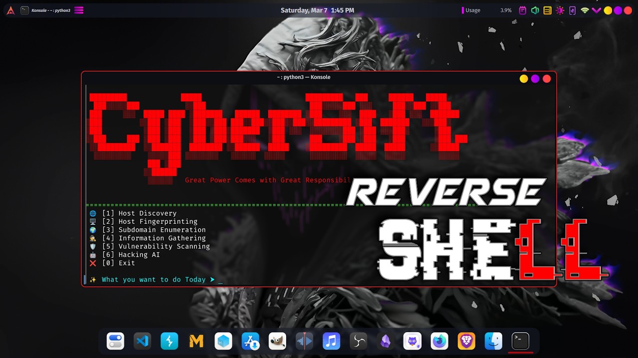 Python Reverse Shell | TCP | CyberSift