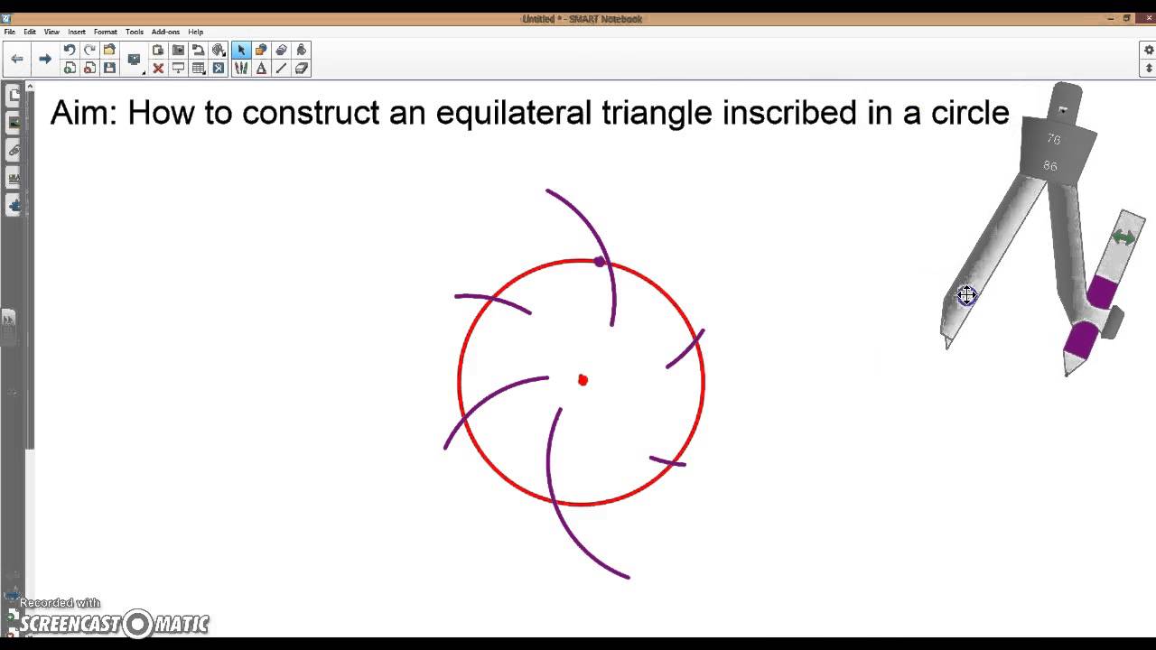 Constructing an Equilateral Triangle Inscribed in a Circle