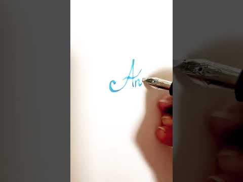 ANNA - Name Meaning Calligraphy #writing #calligraphylettering #shorts #anna