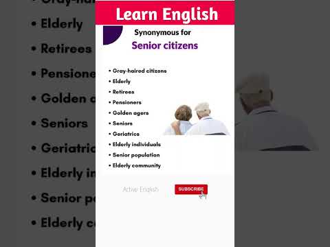 synonyms words for Senior citizens #spokenenglish #learnenglish #vocabulary #englishgrammar