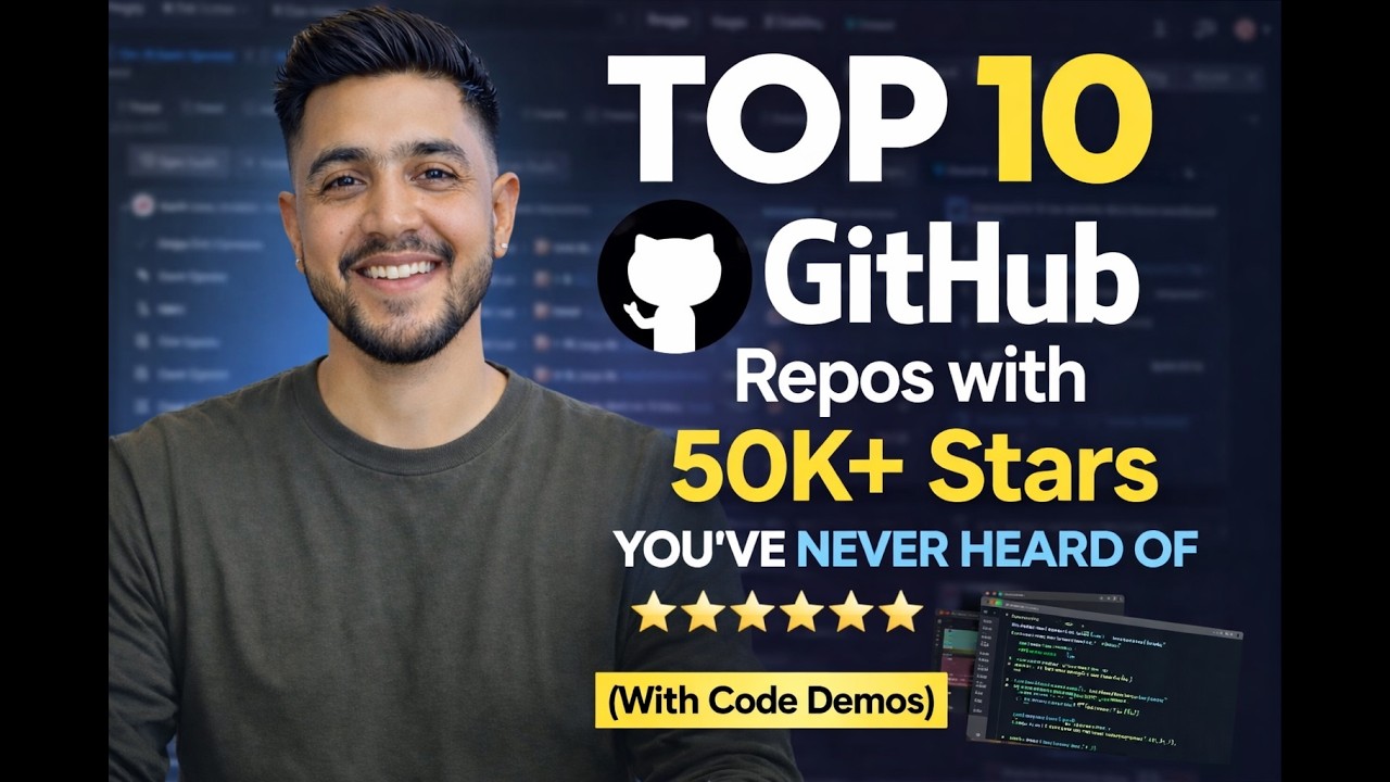 Top 10 GitHub Repos with 50K+ Stars You've NEVER Heard Of (with Code Demos)