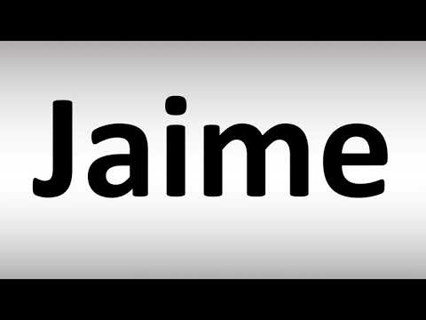 How to Pronounce Jaime