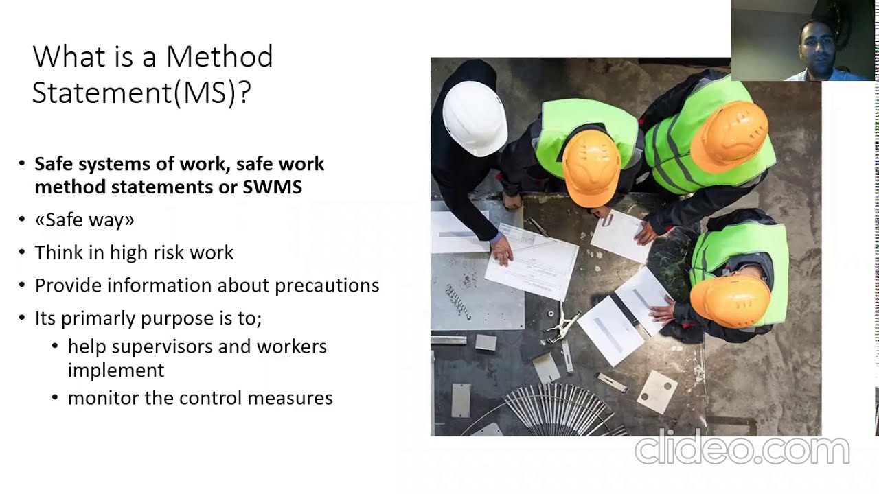 Safe Work Method Statement for Construction Activities