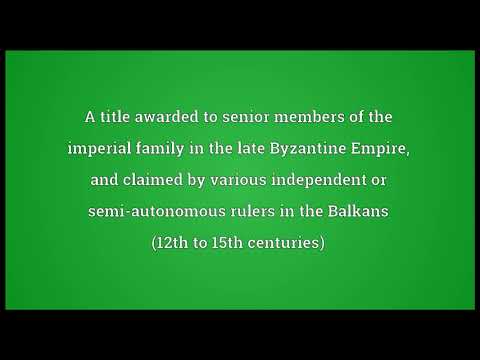 Despot Meaning