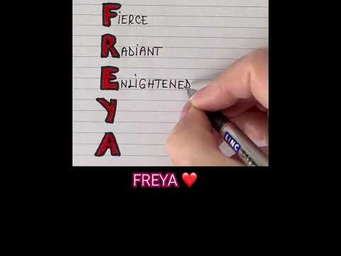 Meaning of the name FREYA #meaning #name #freya