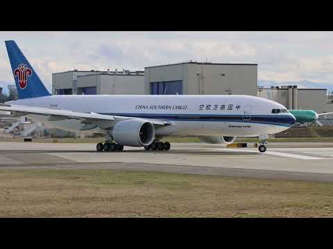 China Southern 777-F Test Flight Takeoff From PAE