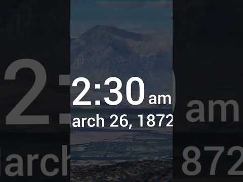 What Happened on 3/26/1872 in California !?