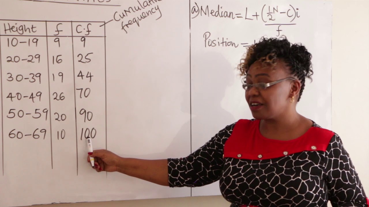 Form 4 Maths                  Statistics II                        Quartiles
