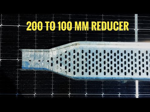 HOW TO MAKE 200 TO 100mm CABLE TRAY REDUCER EASILY AND PERFECTLY