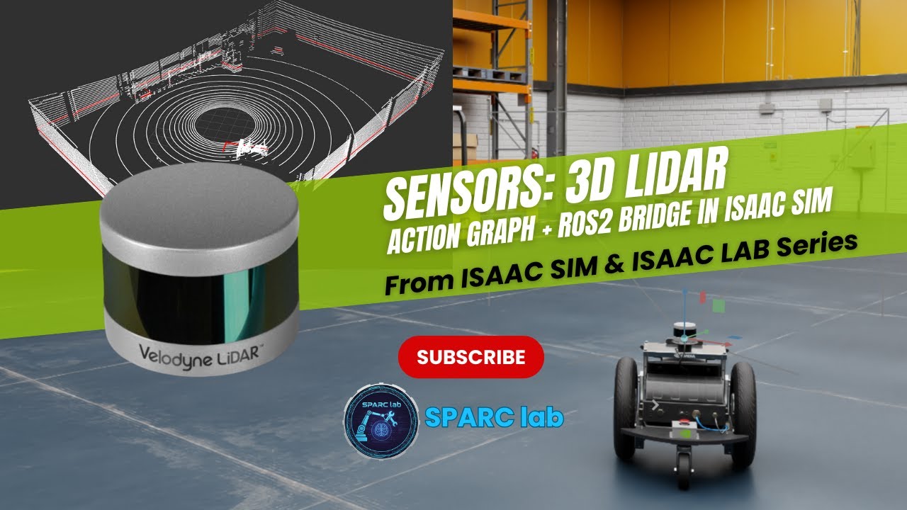 Tutorial #10 (Part 4) – 3D LiDAR Sensor in Isaac Sim | Action Graph + ROS2 Bridge
