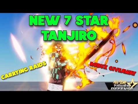 All Star Tower Defense - Robux Giveaway - GRINDING FOR 7 STARS - Carrying Raids - Roblox