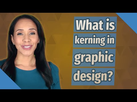 What is kerning in graphic design?