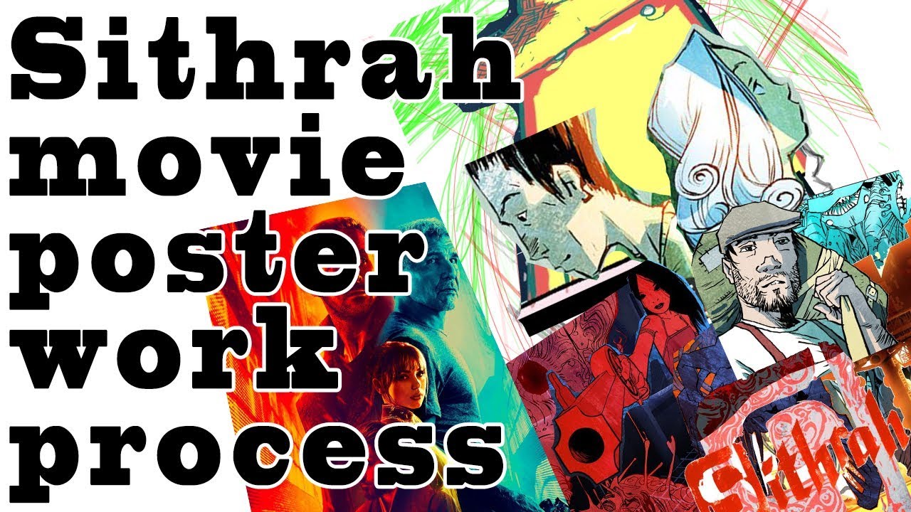 Making a Sithrah Movie Poster | work process