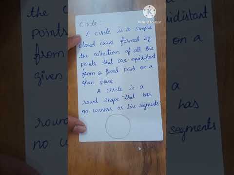 Define Circle - Maths / Circle / 🖋🖋🖋
