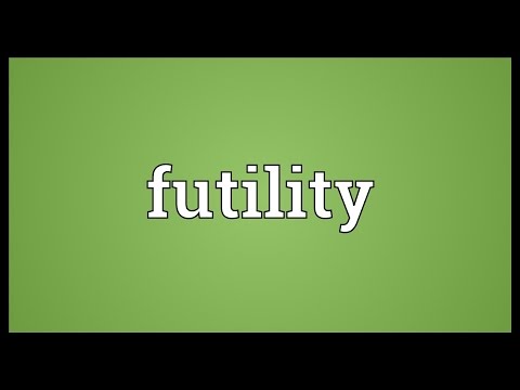 Futility Meaning