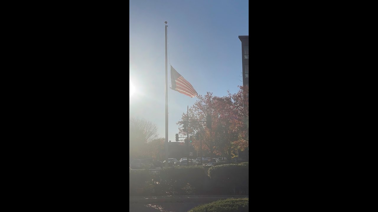 Why are flags at half staff?