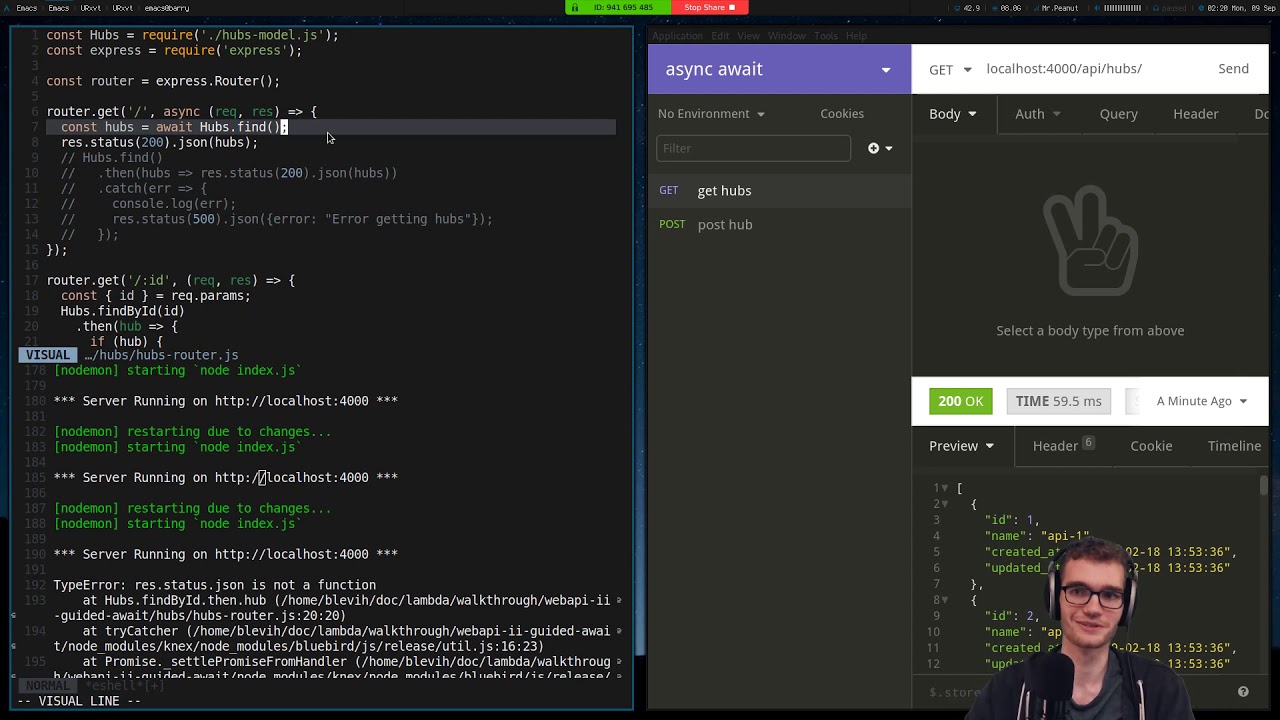 Node Express Bonus   Async Await