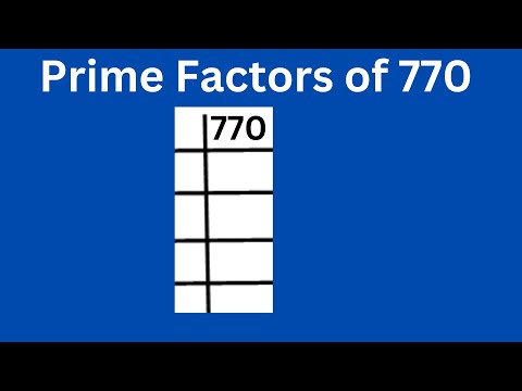 Prime factors of 770